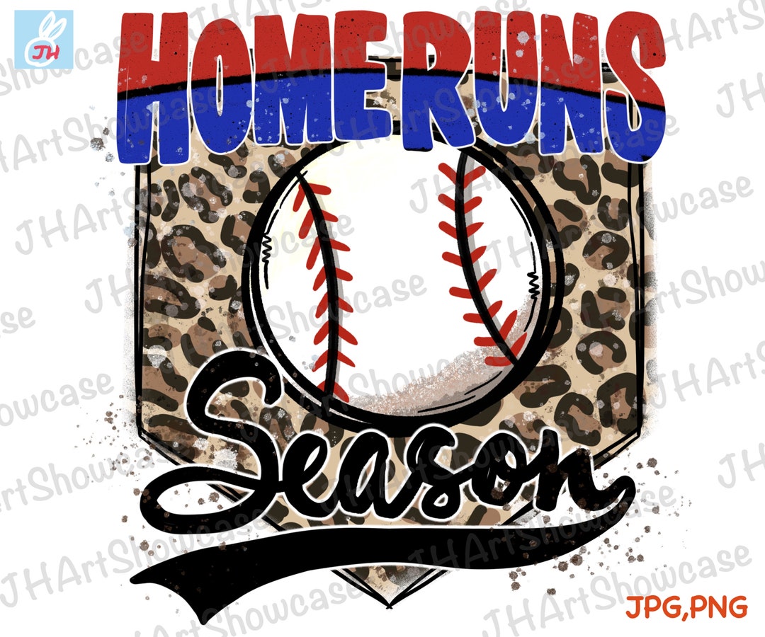 Home Runs Season Png | Baseball Png | Leopard Baseball Printable ...