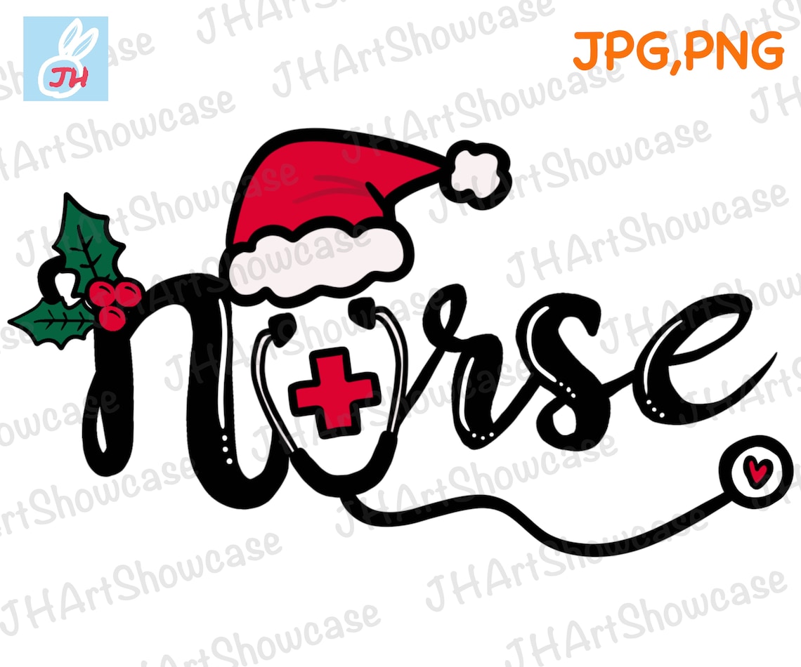 Christmas Nurse Png Nurse Png Nurse Xmas Clipart Nurse Design Nurse ...