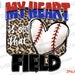 My Heart is That FIELD Png Heart Baseball Png Leopard | Etsy