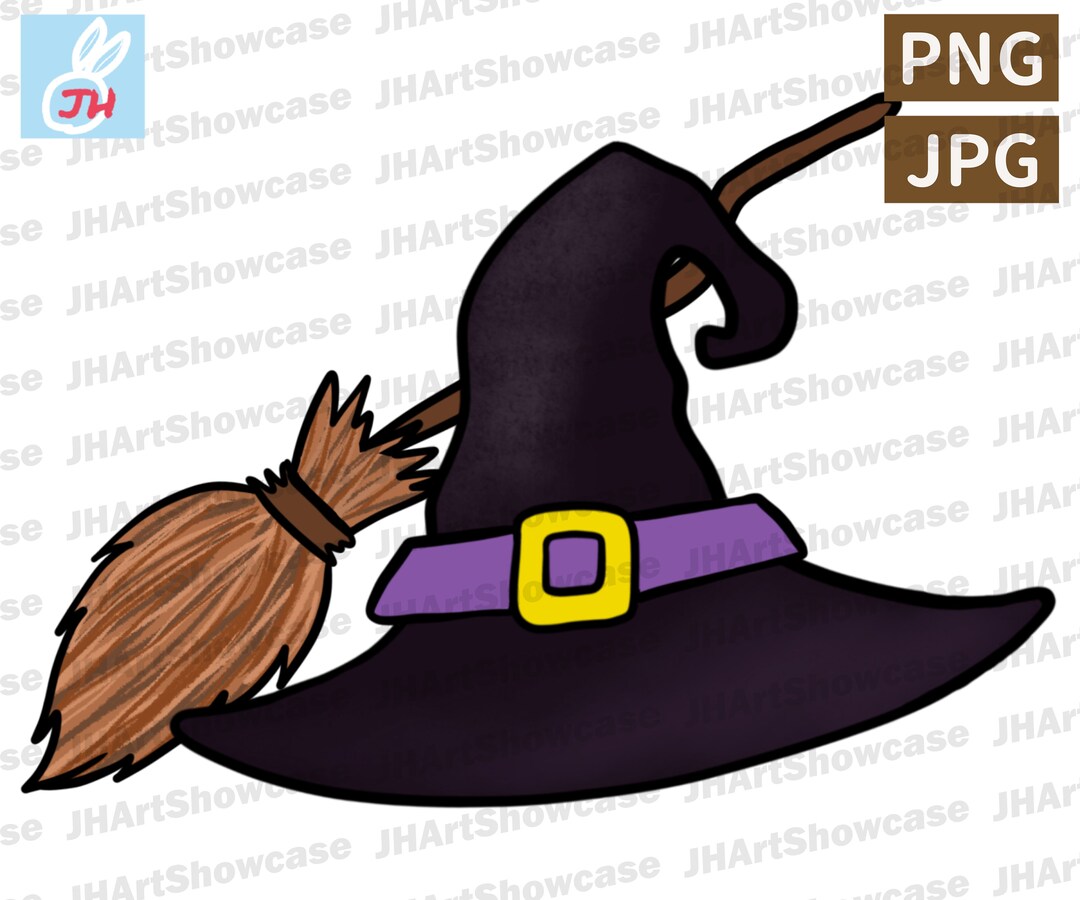 Halloween Witch Hat Png Halloween Png Witch Hat With Watercolor Design ...