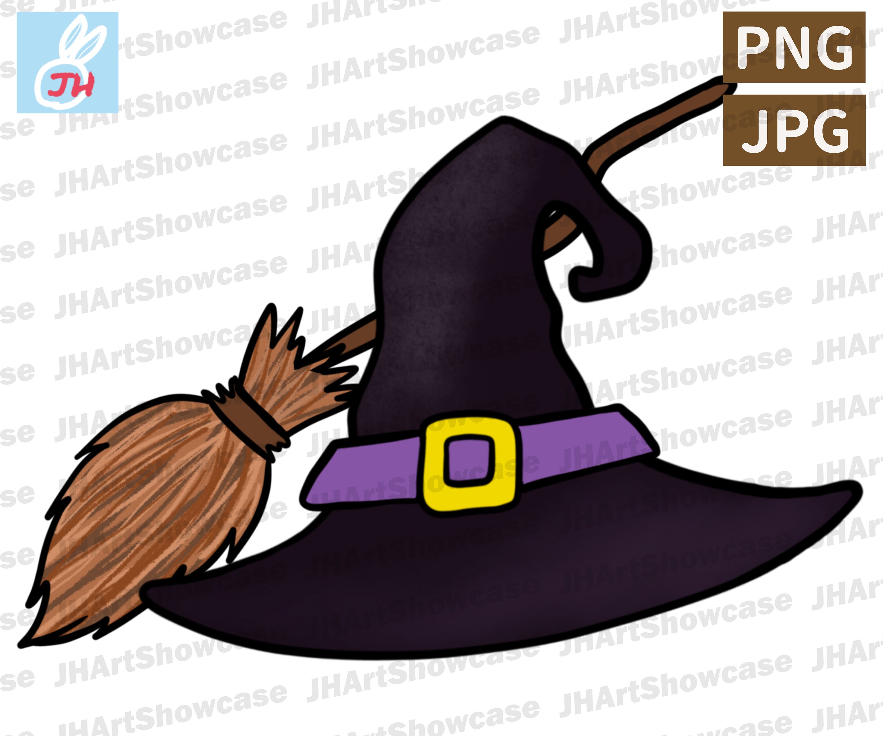 Halloween Witch Hat Png Halloween Png Witch Hat With Watercolor Design ...