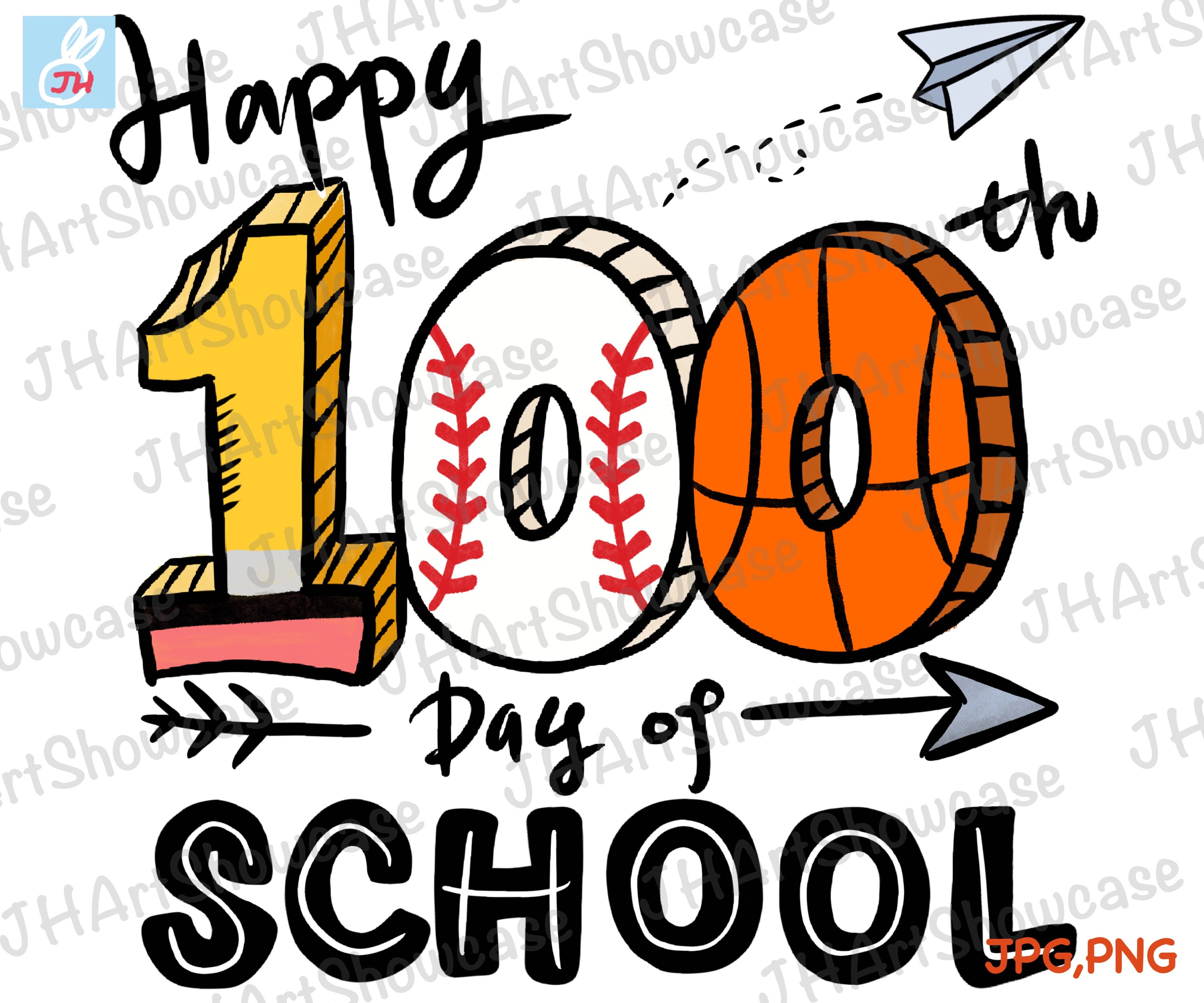 100th Days Of School Clipart