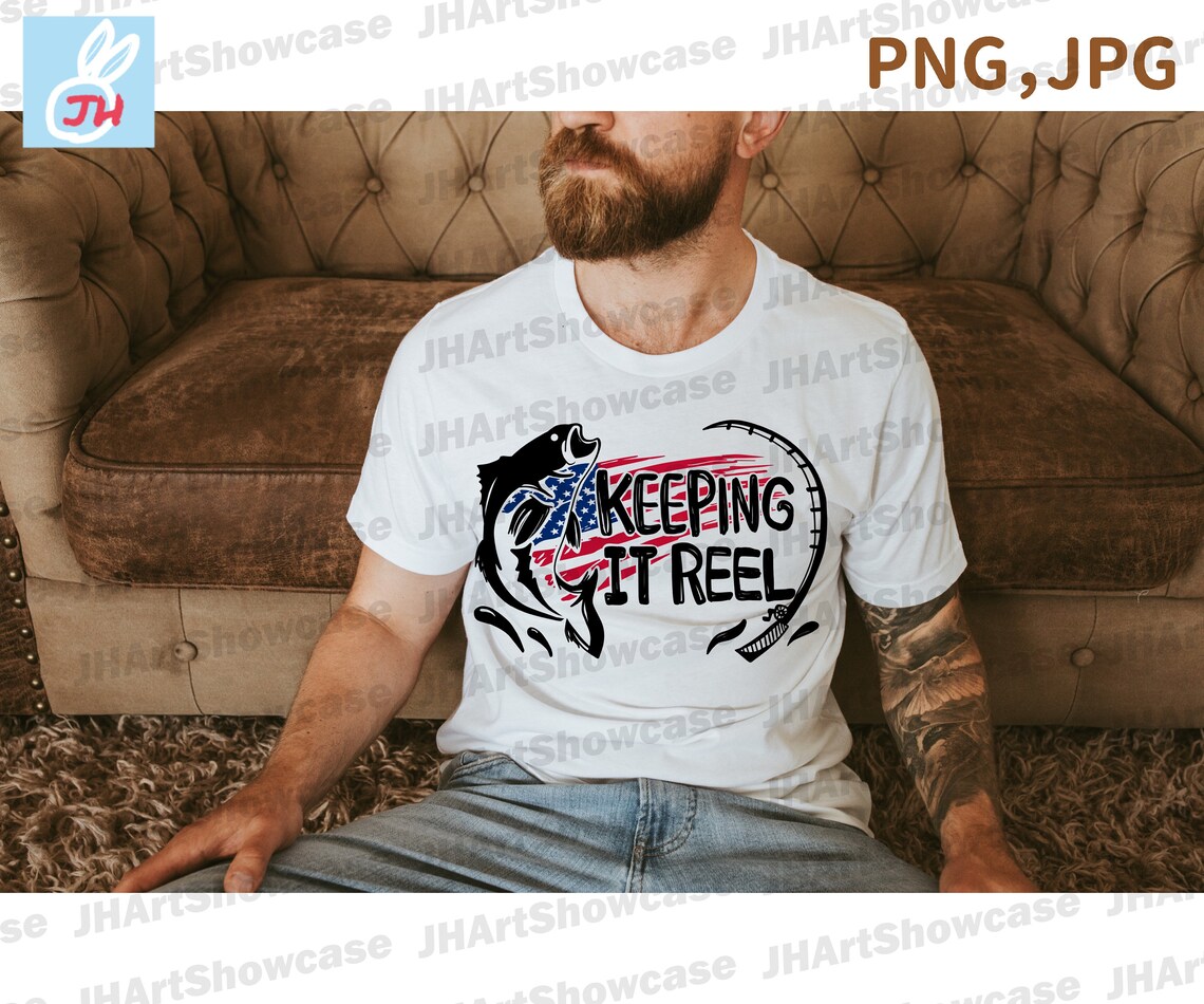 Keeping It Reel Png Fishing Print Design Summer Fishing - Etsy