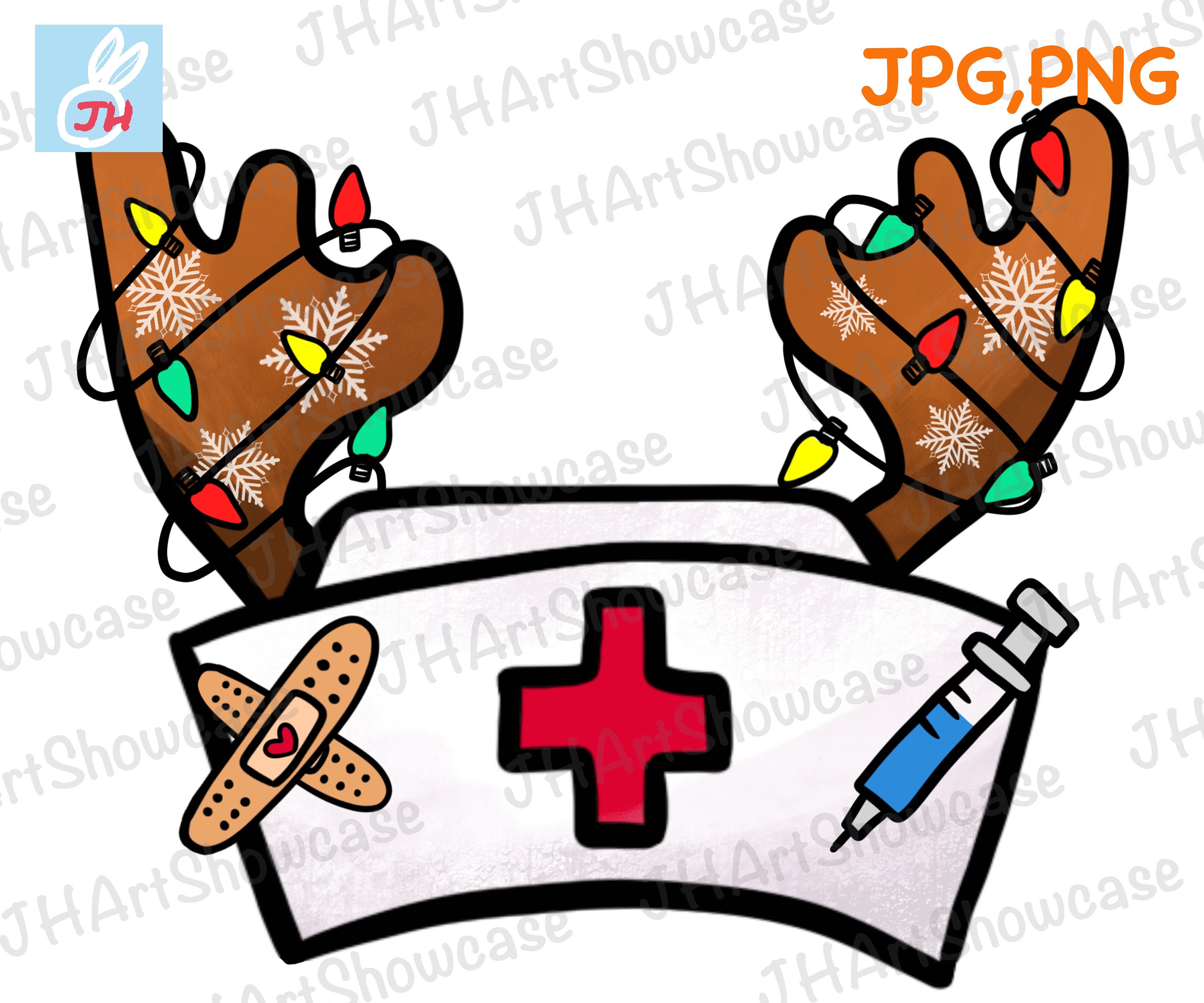 Christmas Reindeer Nurse Png | Christmas Png | Nurse Xmas Clipart ...