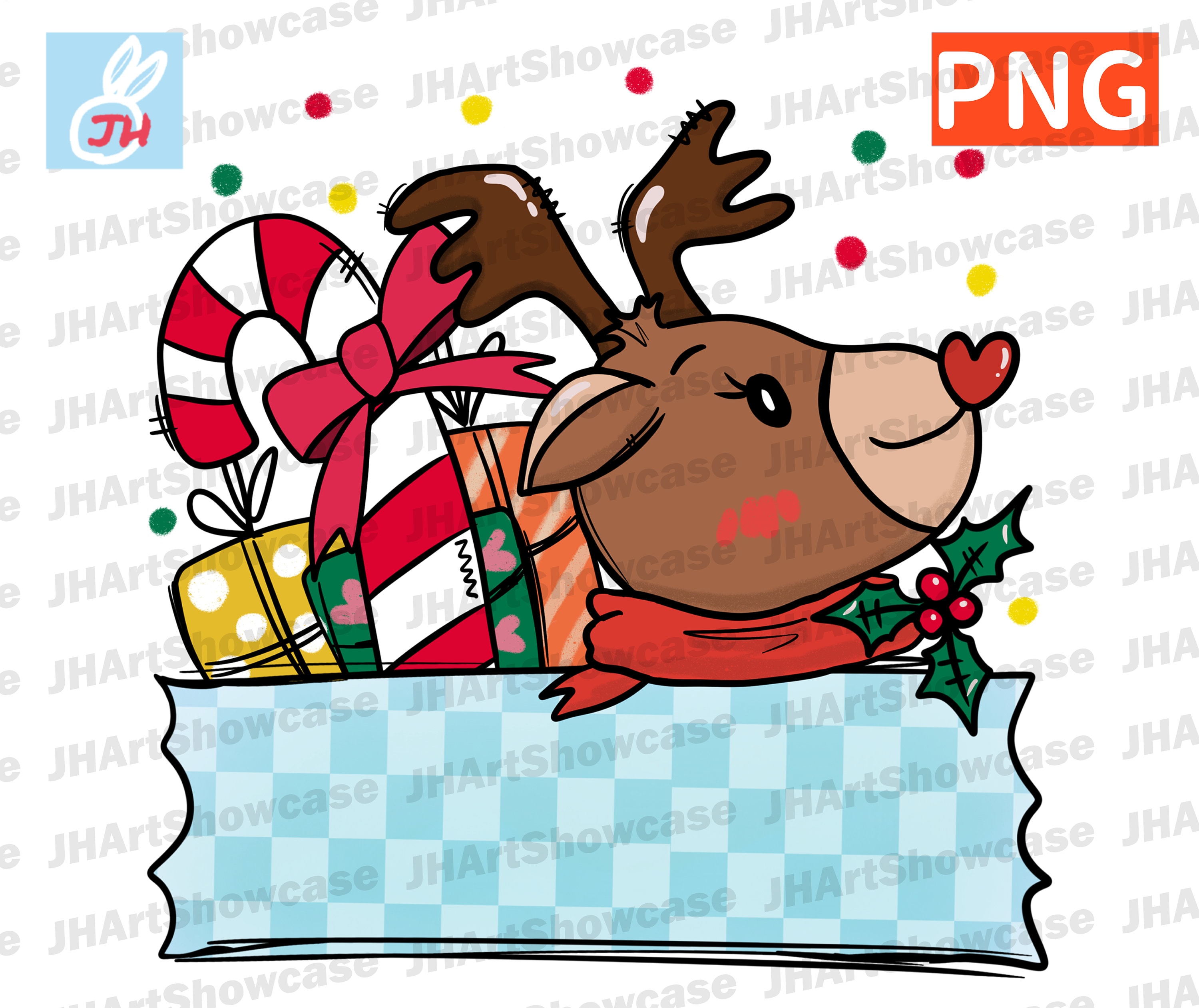 Christmas Png Reindeer Frame Png Cute Reindeer Christmas for ...