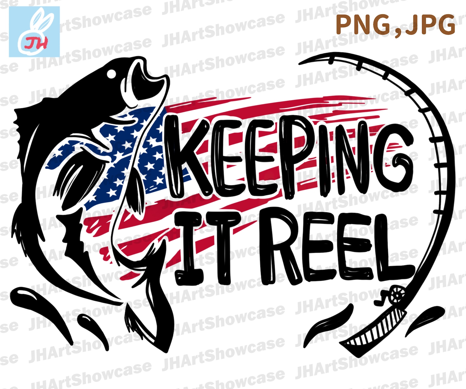 Keeping It Reel Png Fishing Print Design Summer Fishing - Etsy
