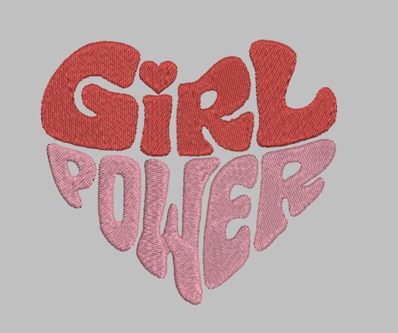 Girl Power Embroidery Design File | Digital Download | 6 Sizes & 7 ...