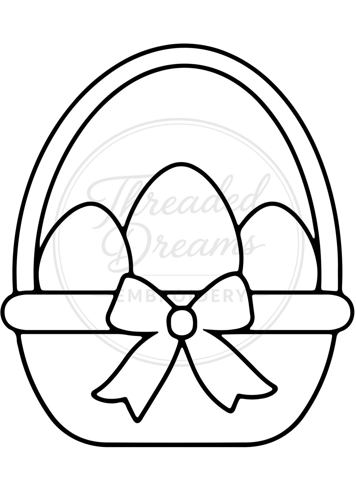 Cute Spring Easter Basket SVG PNG | Easter Egg Basket Cut File | Cricut ...