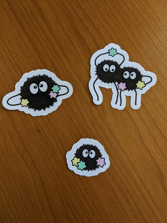 Soot Sprite Sticker Susuwatari Sticker Studio Ghibli | Etsy