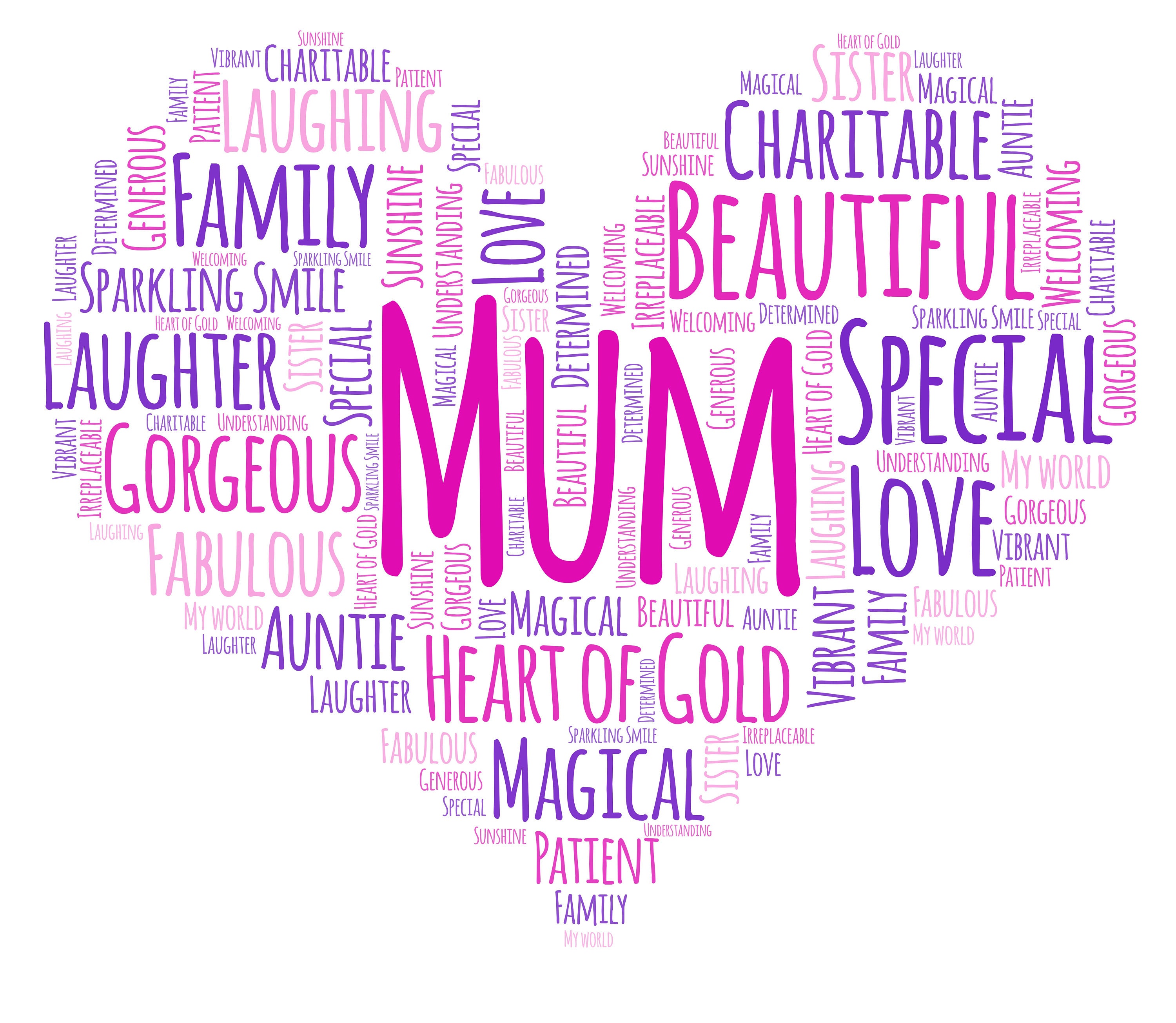 Framed Printed Heart Personalised Word Art - Etsy UK