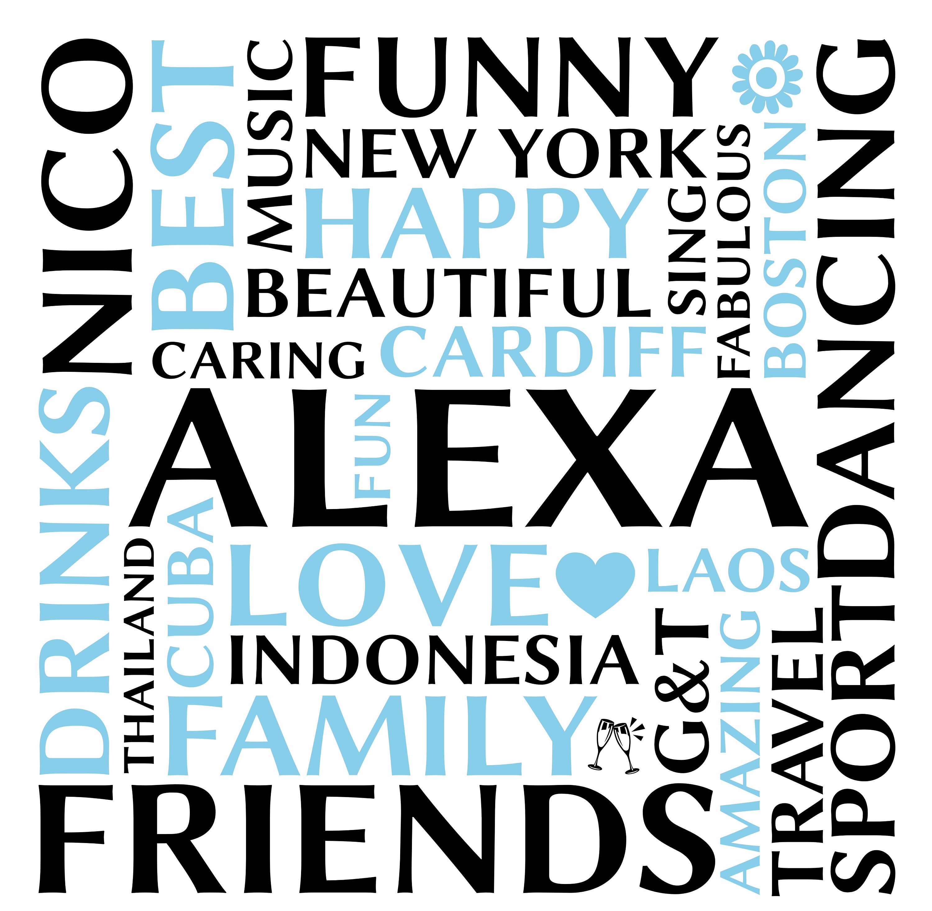 Framed Personalised Word Art - Etsy UK