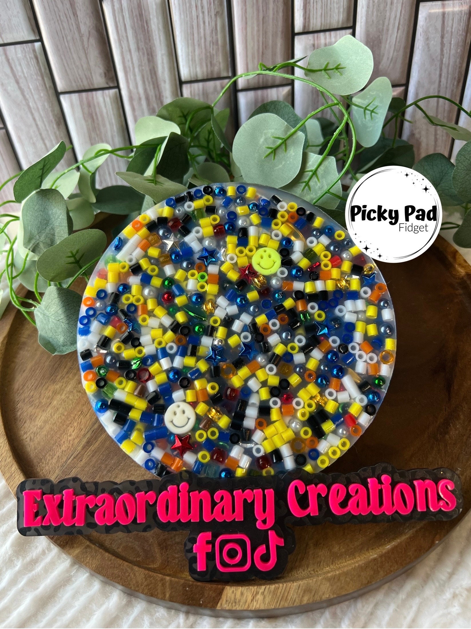 Multi Color, Silicone Picky Pad, Sensory Toy, Stress & Anxiety Relief ...