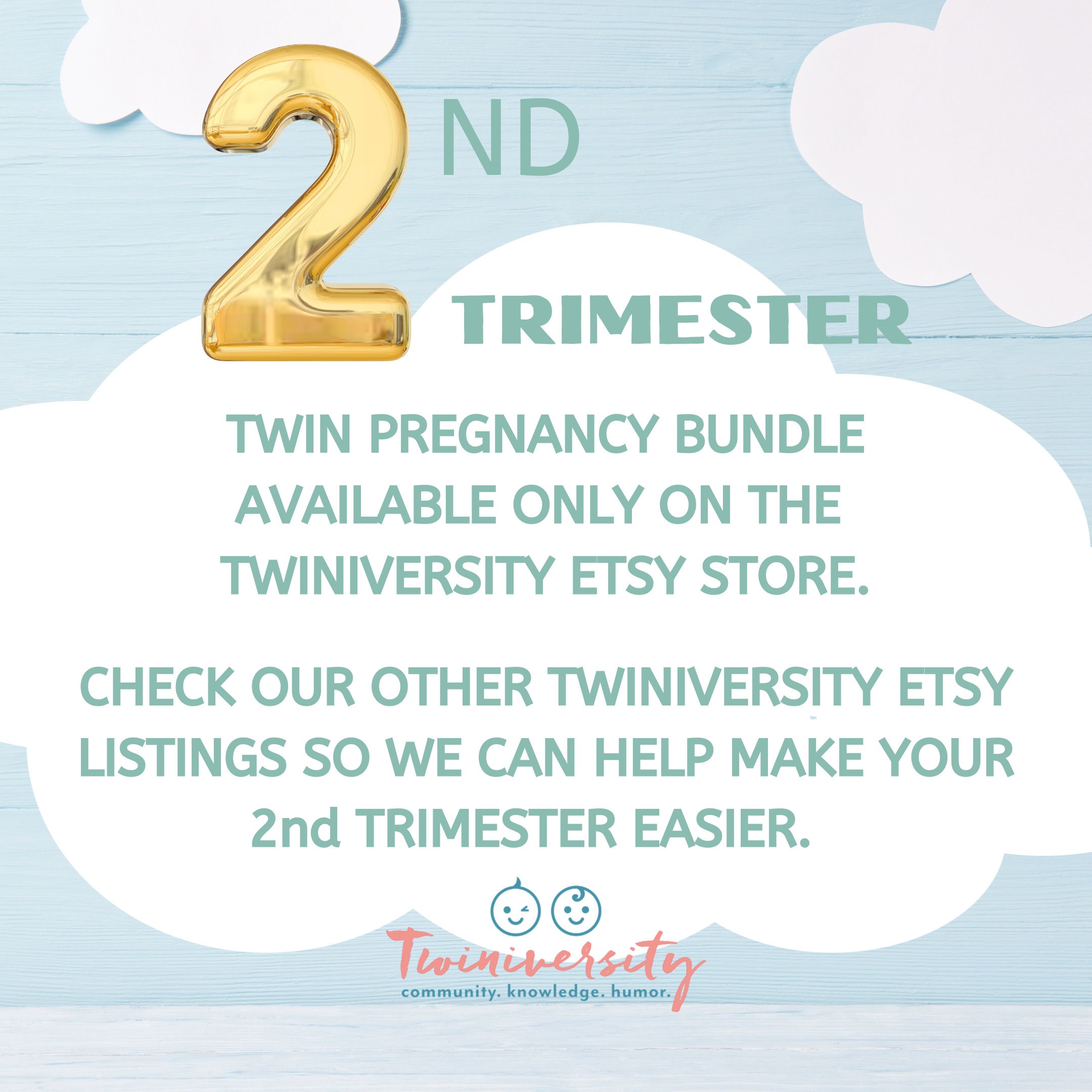 Second Trimester With Twins Weekly Checklist, Twin Pregnant Worksheets ...