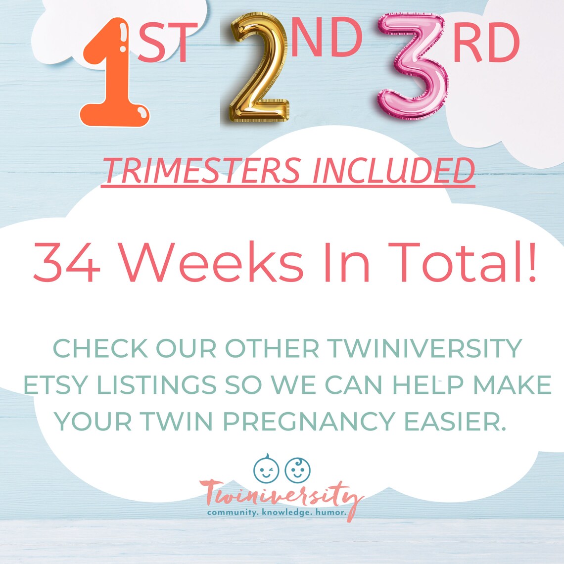 FULL Twin Pregnancy Week-by Week Checklist Bundle, Twin Pregnant ...