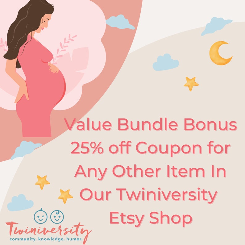 FULL Twin Pregnancy Week-by Week Checklist Bundle, Twin Pregnant ...