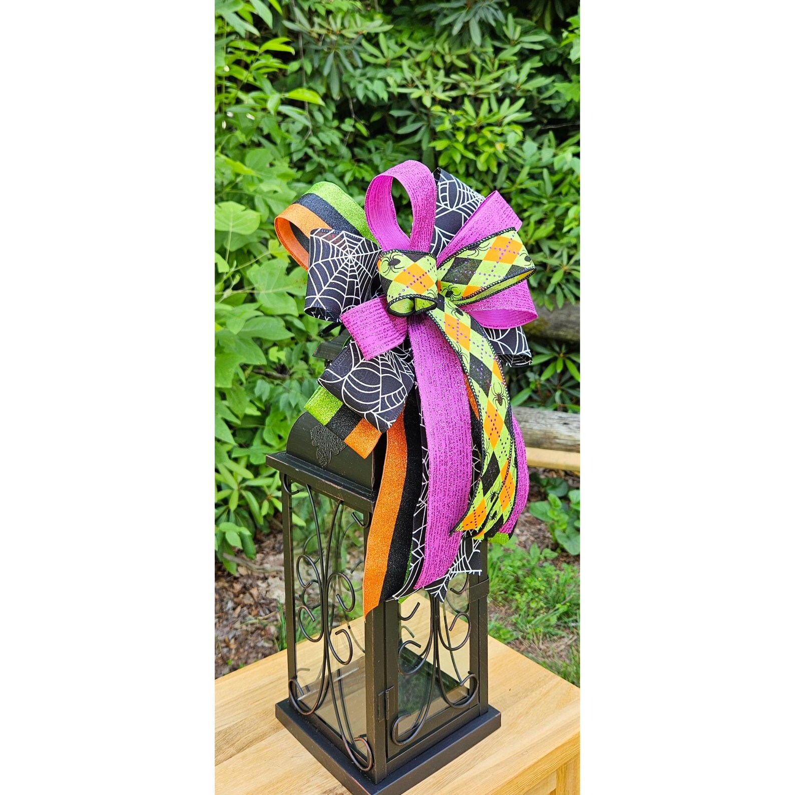 Spider Glitter Bow, Halloween Spider Bow, Glitter Bow for Garland ...