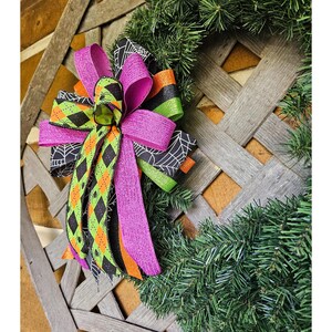 Spider Glitter Bow, Halloween Spider Bow, Glitter Bow for Garland ...