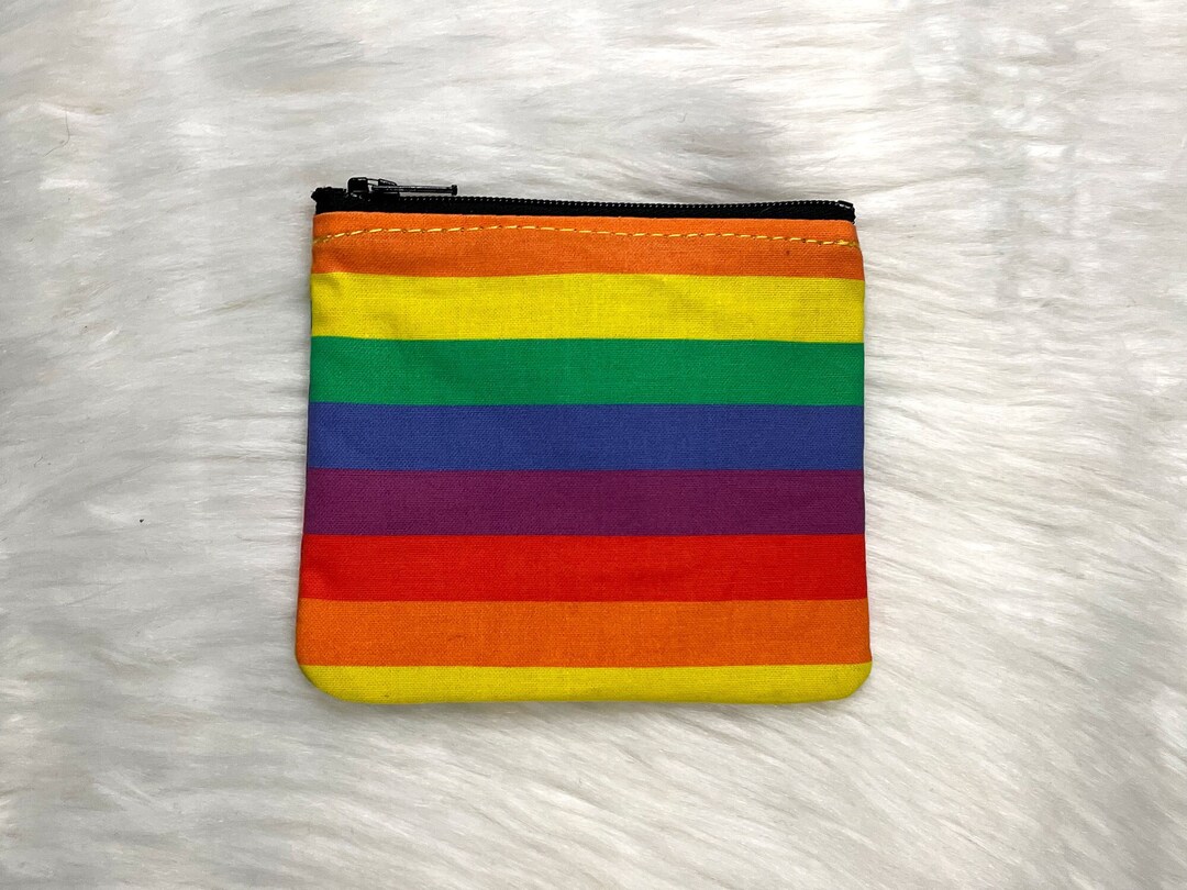 Rainbow Coin Purse - Etsy
