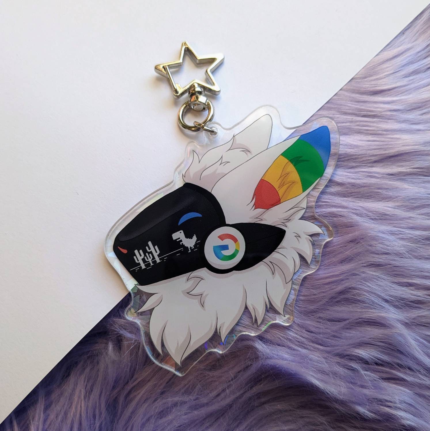 Protogen google Dinosaur Computer Game Holographic - Etsy