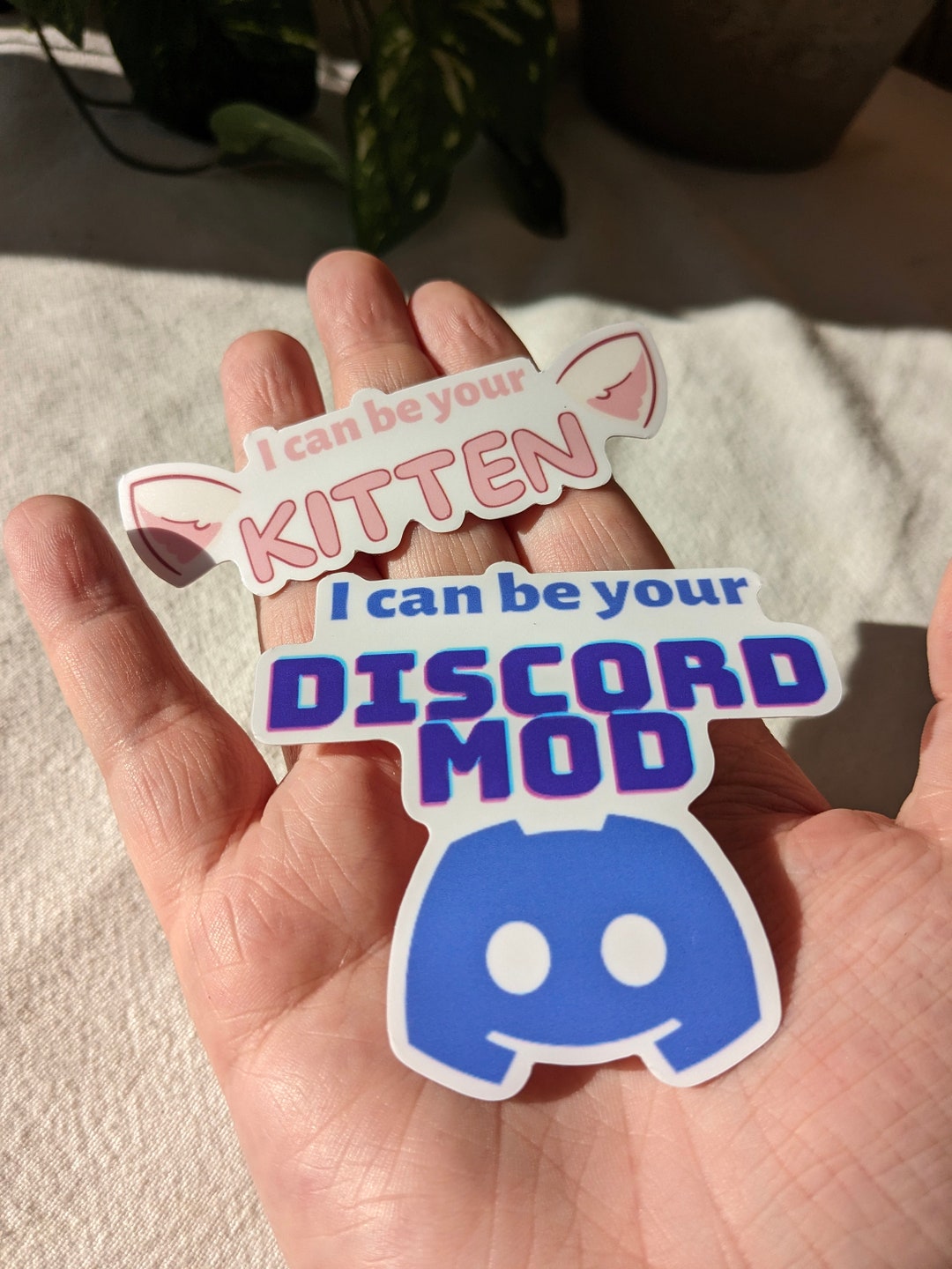 Discord Mod and Kitten Bundle | 3 Inch Stickers - Etsy