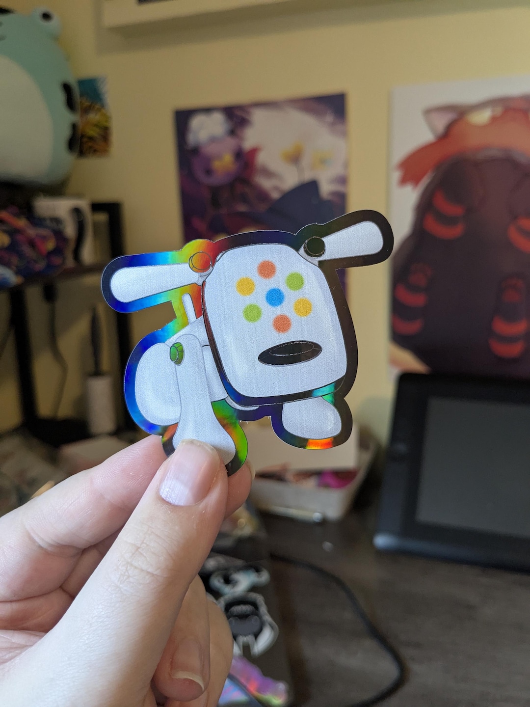 Idog Y2K Nostalgic Holographic Vinyl Sticker| 3 Inch - Etsy