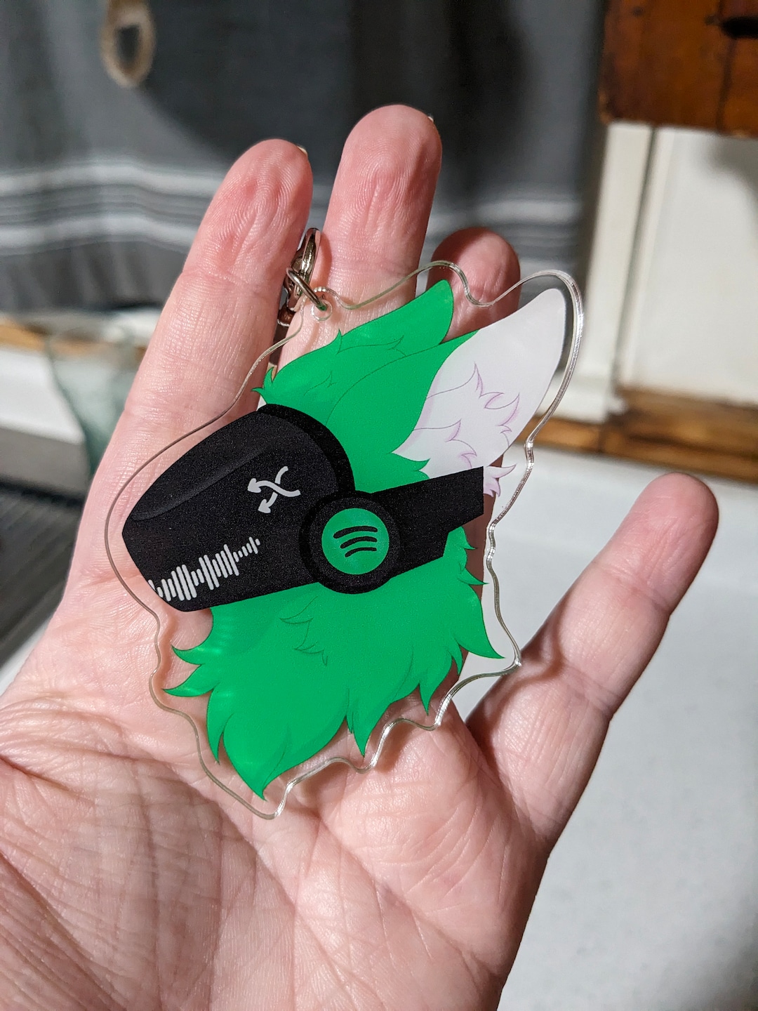 Protogen spotify Funny Furry Acrylic Charm 3 Inch Cute Keychain - Etsy