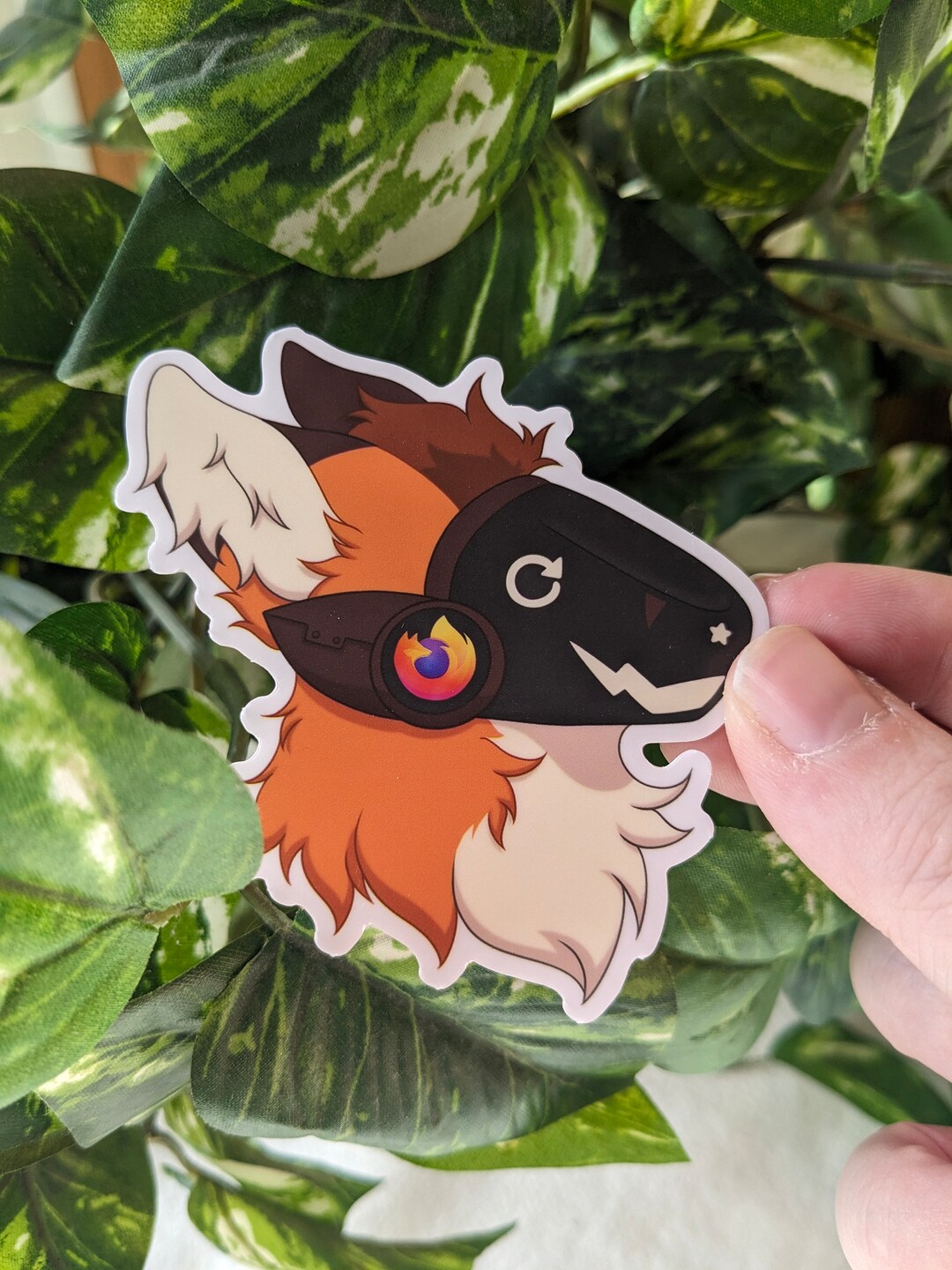 Protogen "firefox" Fox Funny Furry Vinyl Sticker - 3 Inch Cute Decal - Etsy
