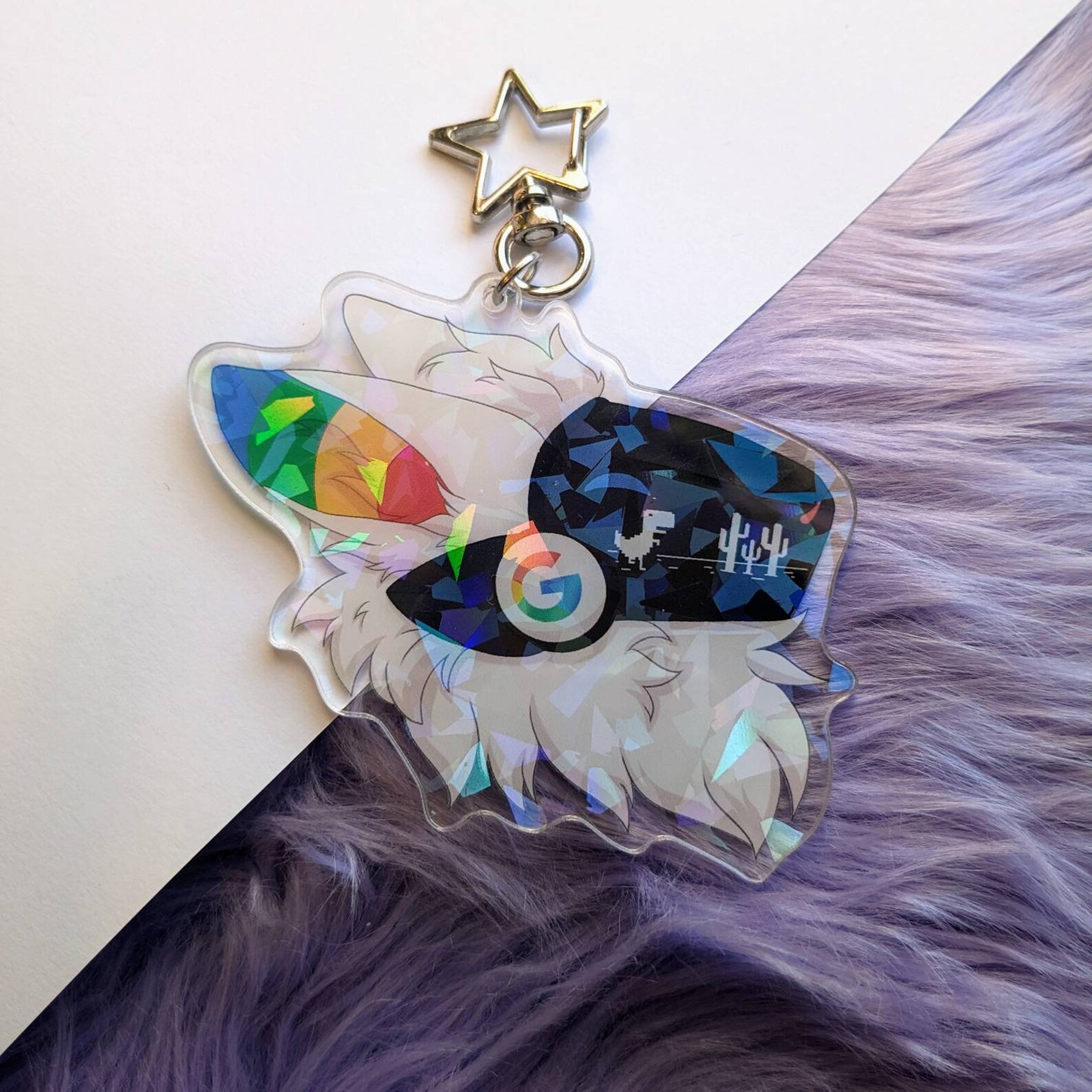 Protogen google Dinosaur Computer Game Holographic - Etsy