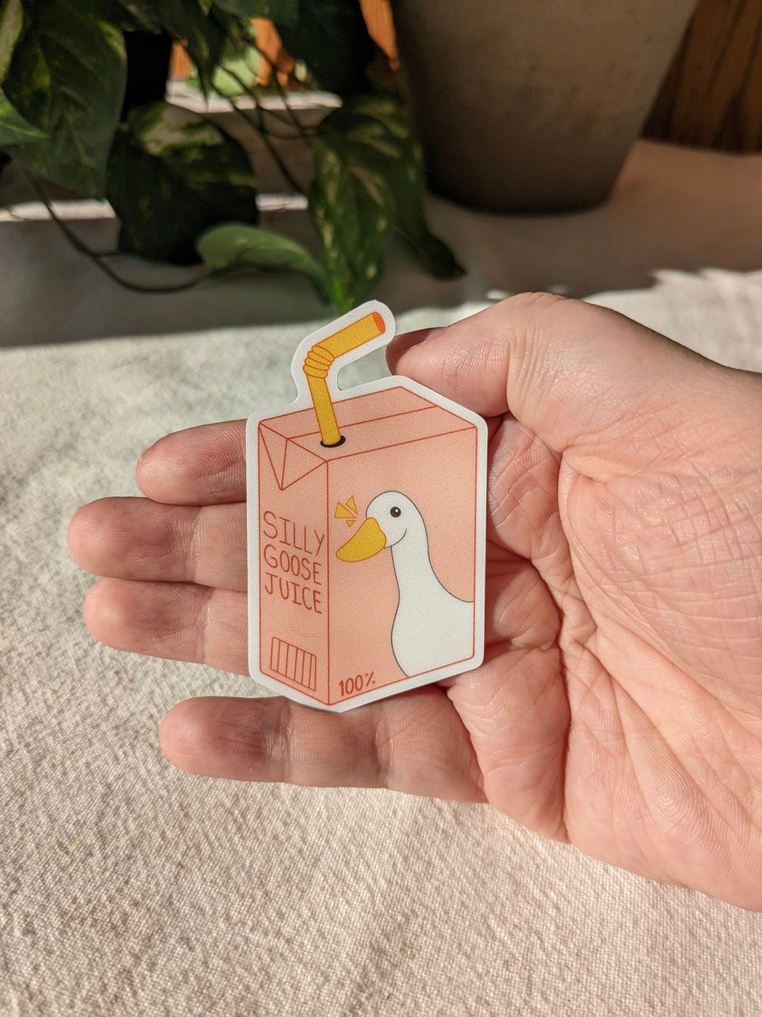 Silly Goose Juice | 3 Inch Cute Funny Duck Goose Decal Sticker - Etsy