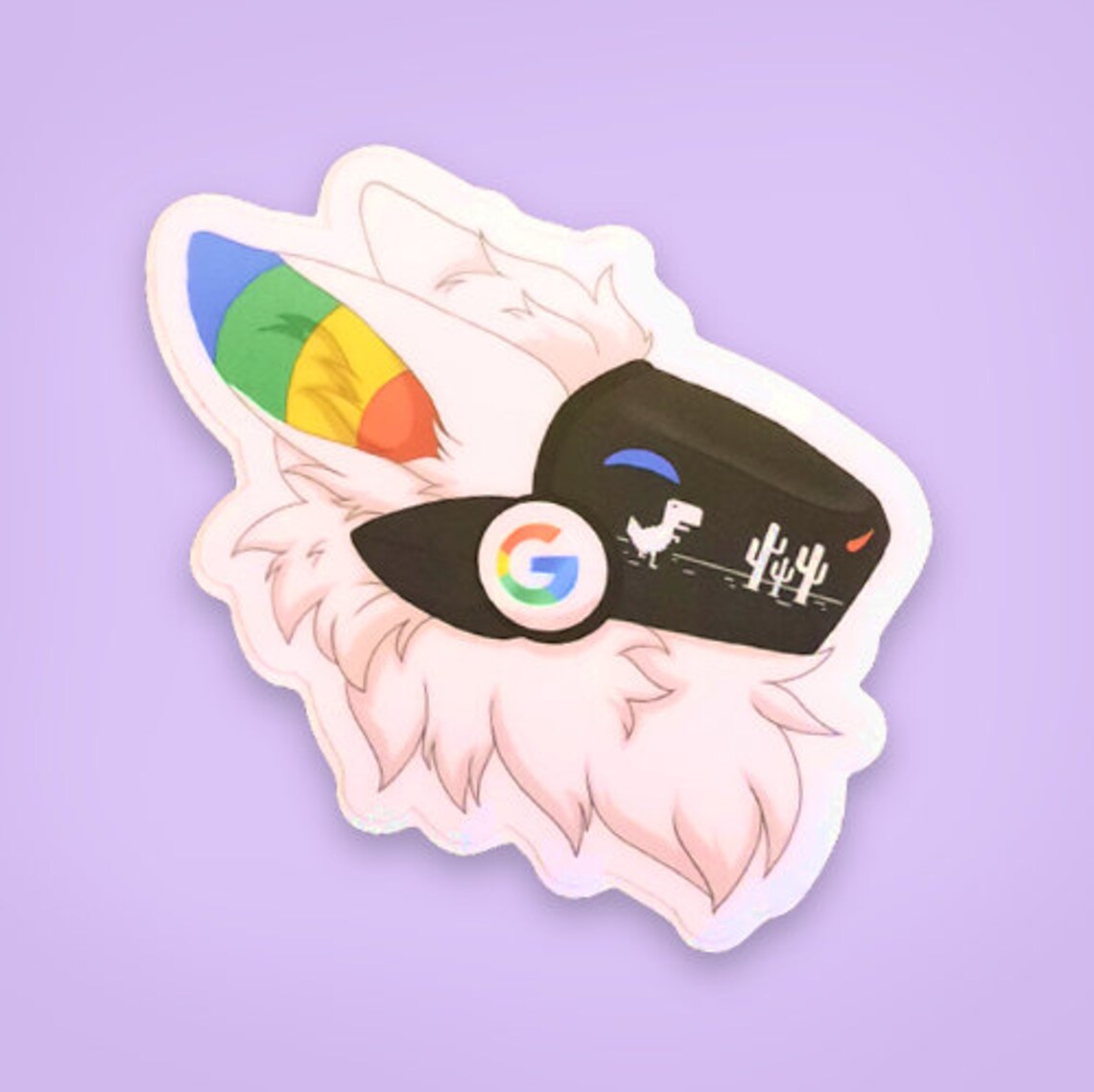 Protogen google Dinosaur Computer Game Funny Furry - Etsy