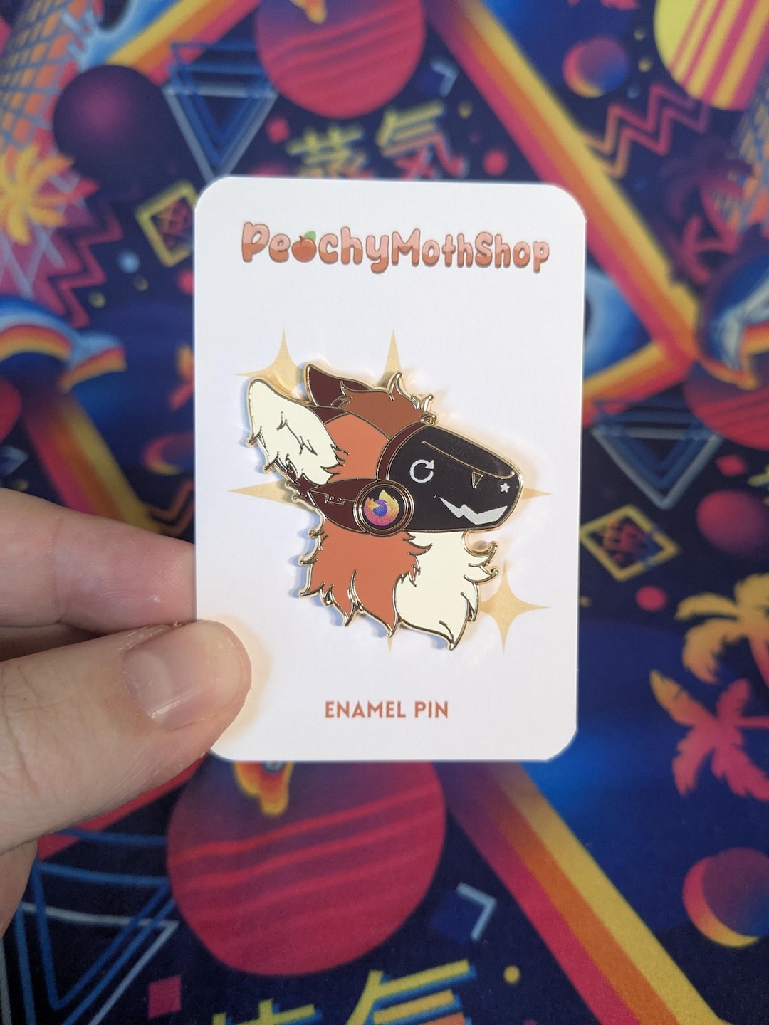 Protogen "firefox" Cute Furry Enamel Pin | 1.5 Inches - Etsy