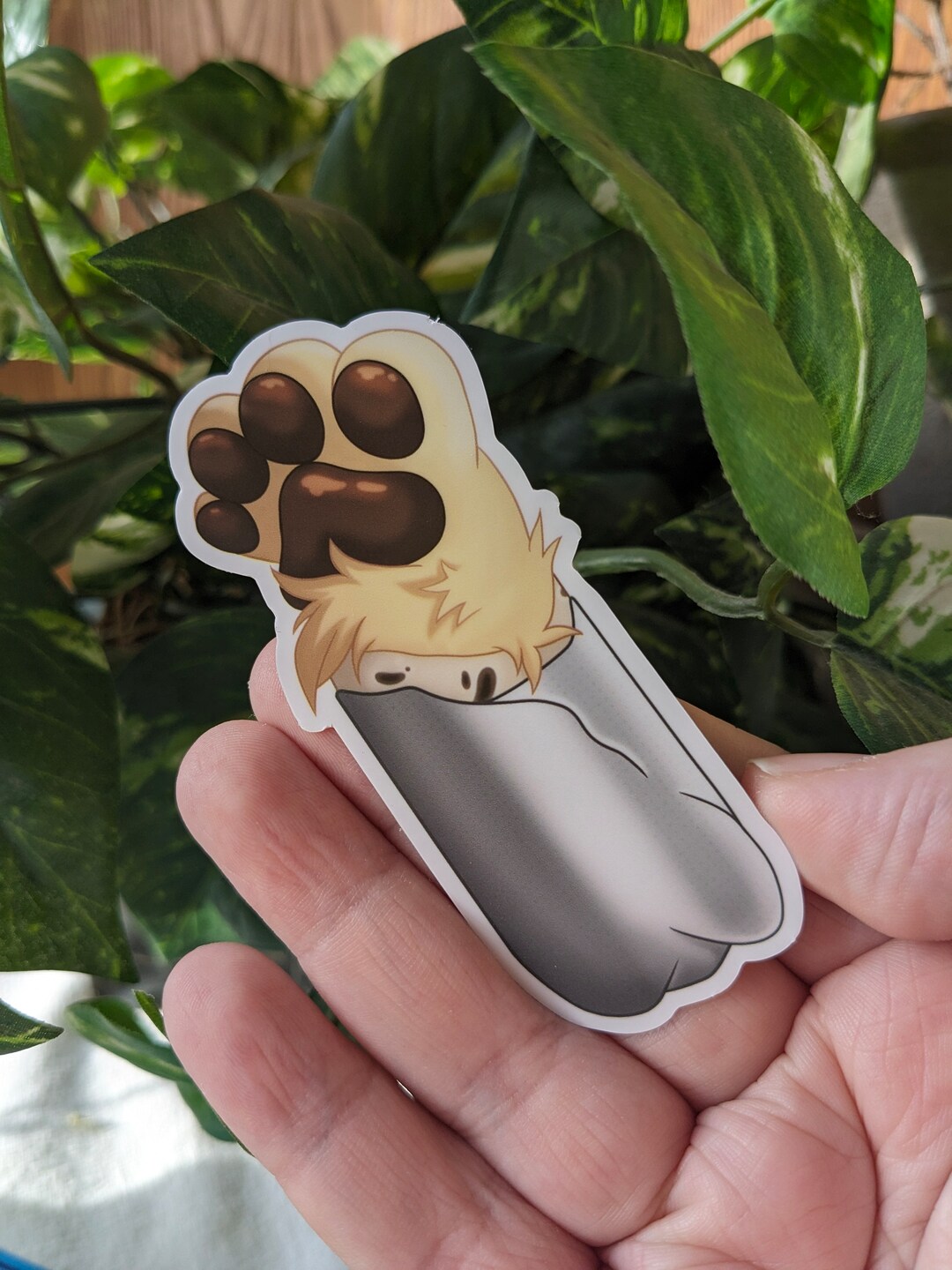 Bean Burrito Dog Paw 3 Inch Vinyl Sticker - Etsy