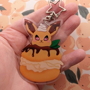 Eeveelutions Cute Chibi Dessert Acrylic Charms 3 Inches - Etsy