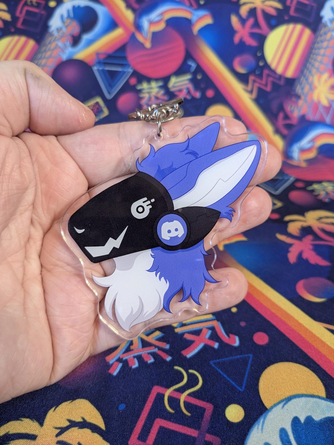 Protogen "discord" Funny Furry Acrylic Charm - 3 Inch Cute Keychain - Etsy