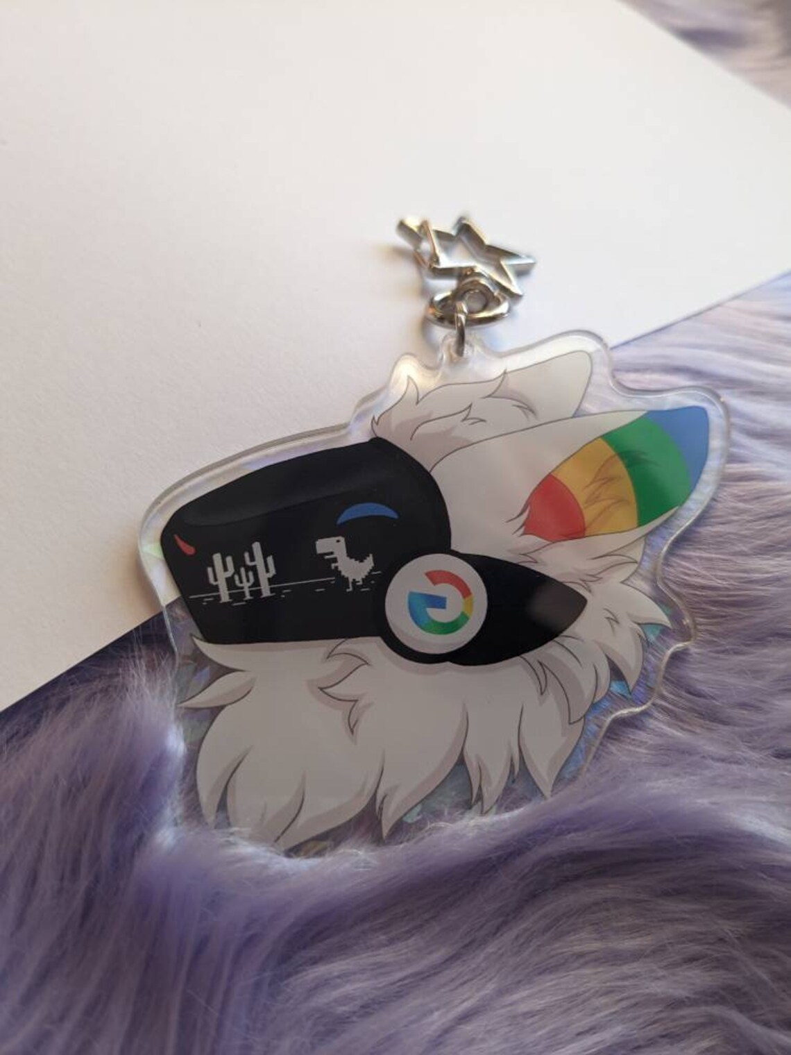 Protogen google Dinosaur Computer Game Holographic - Etsy