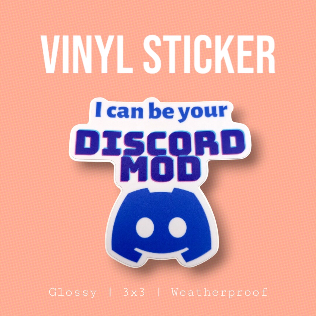 Discord Mod 3 Inch Sticker - Etsy