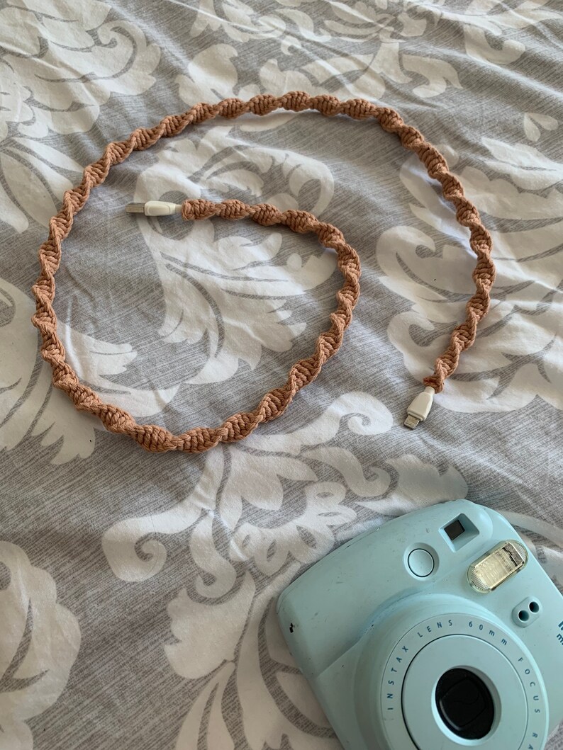 Macrame Wrapped Charging Cable Cable Cover Iphone Cable - Etsy