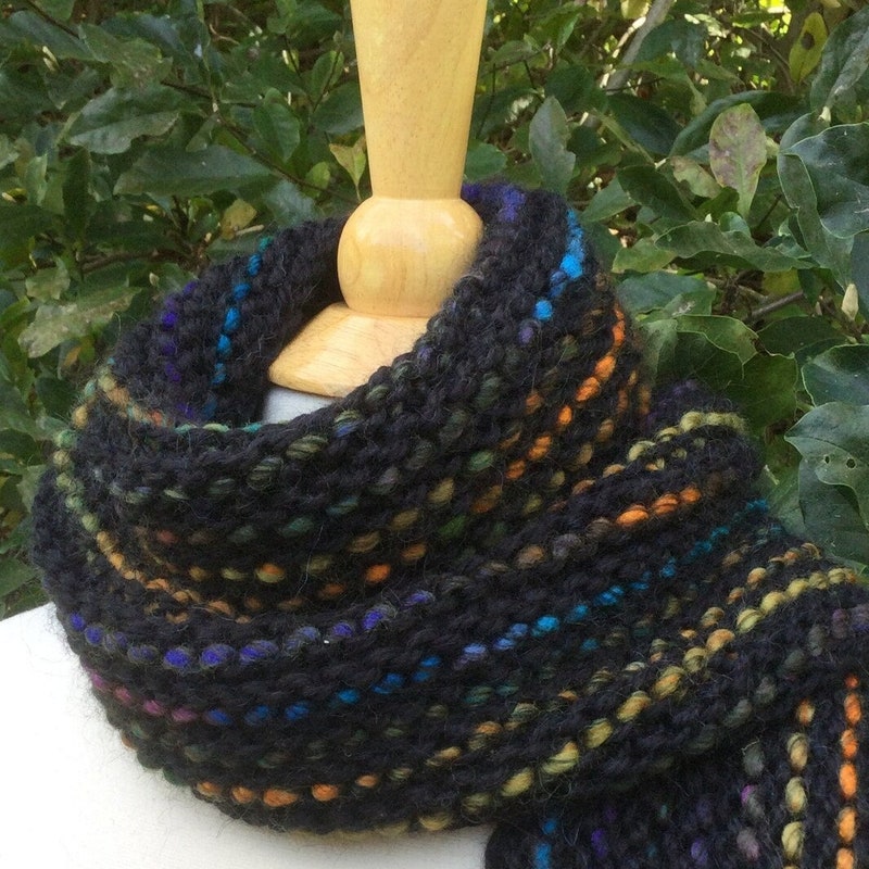 Knit Scarf Purple - Etsy