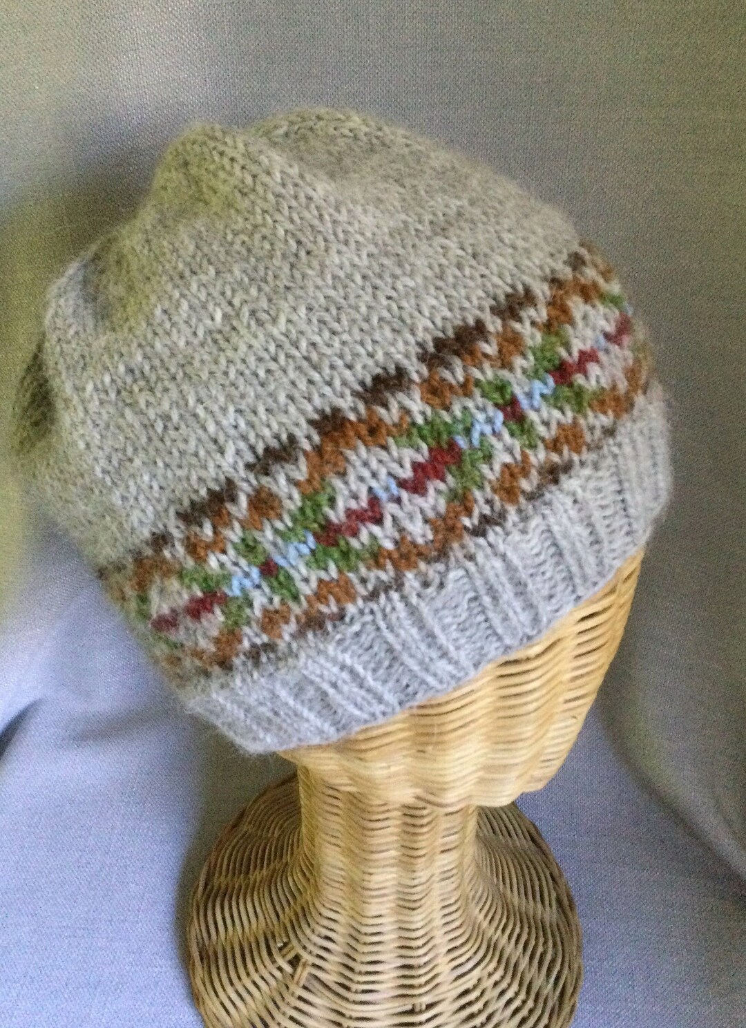 Hand Knit Fair Isle Hats: 100% Natural Fibers - Alpaca and Wool ...
