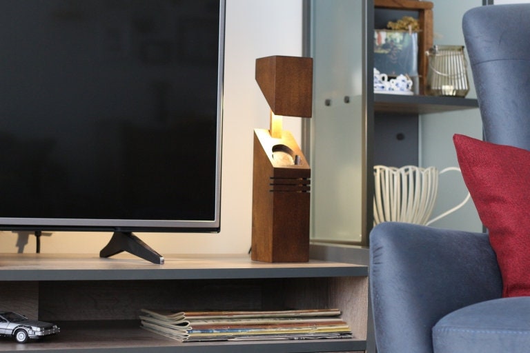 Personalized Wooden Desk Lamp | Office Lamp | Handcrafted Gift| Reading ...