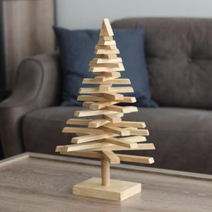 Eco-friendly X-shaped Wooden Christmas Tree, Shape-changing Portable ...