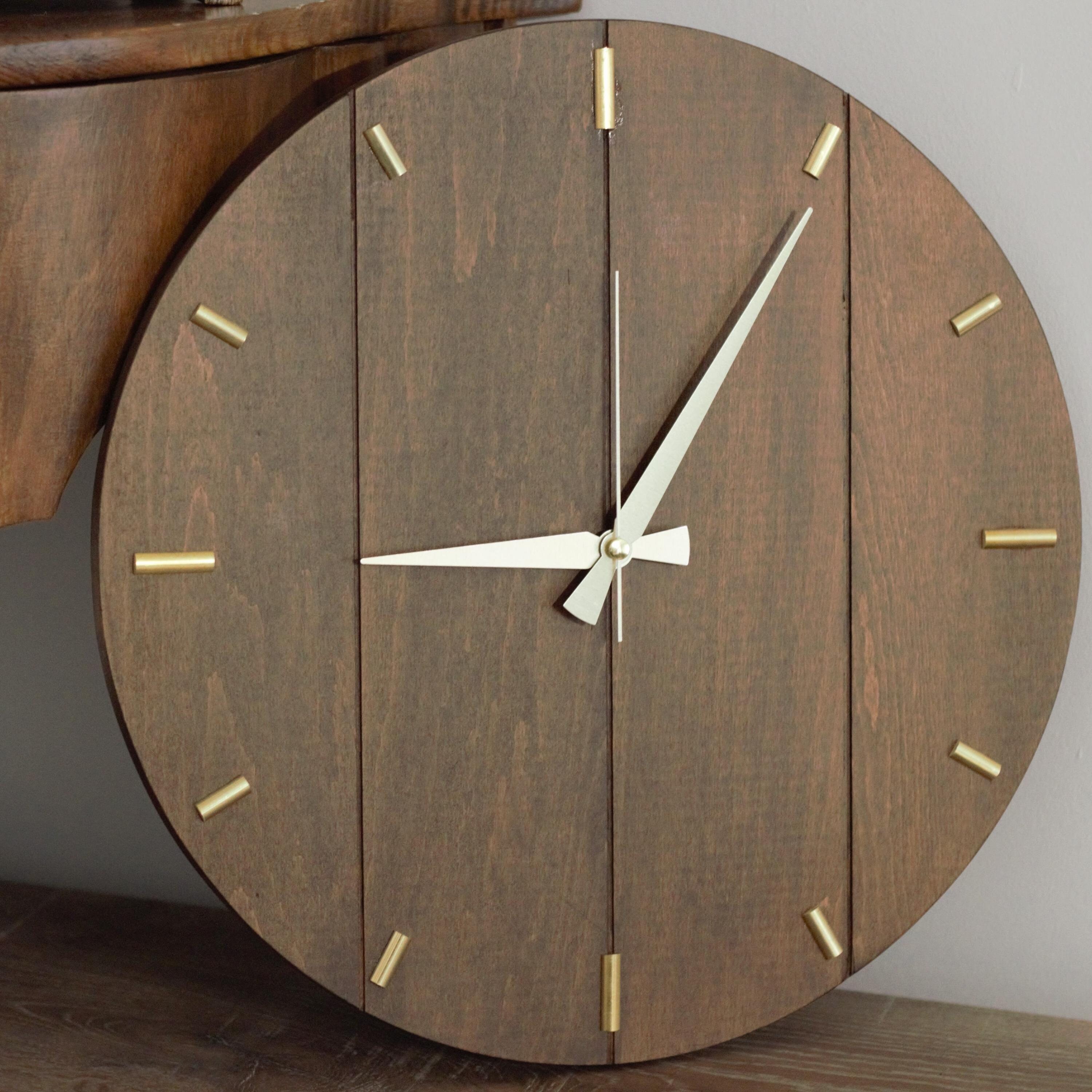 Handcrafted Wooden Wall Clock, Artisan-crafted Home Decor, Timeless ...