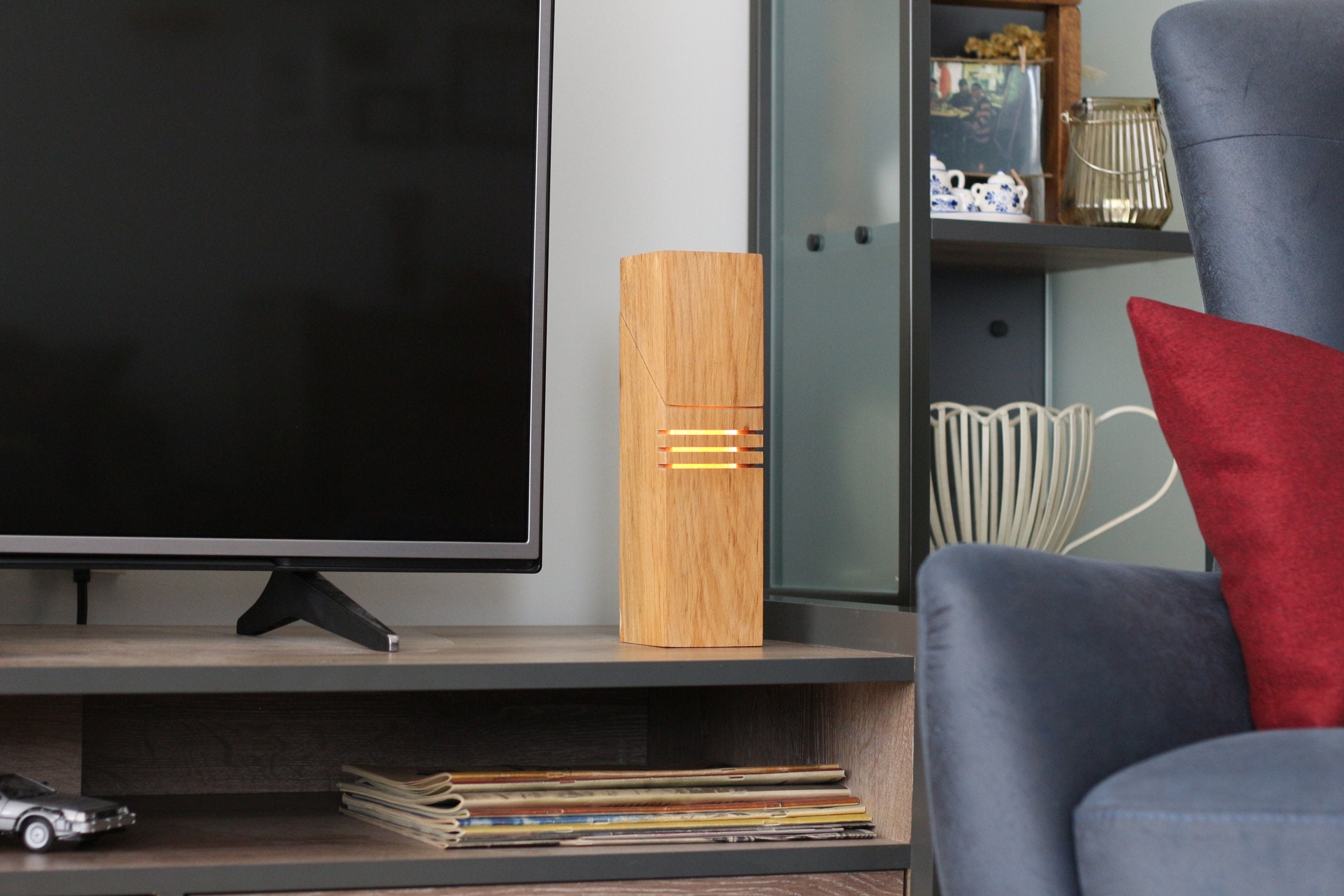 Personalized Wooden Desk Lamp, Office Lamp, Handcrafted Gift, Reading ...