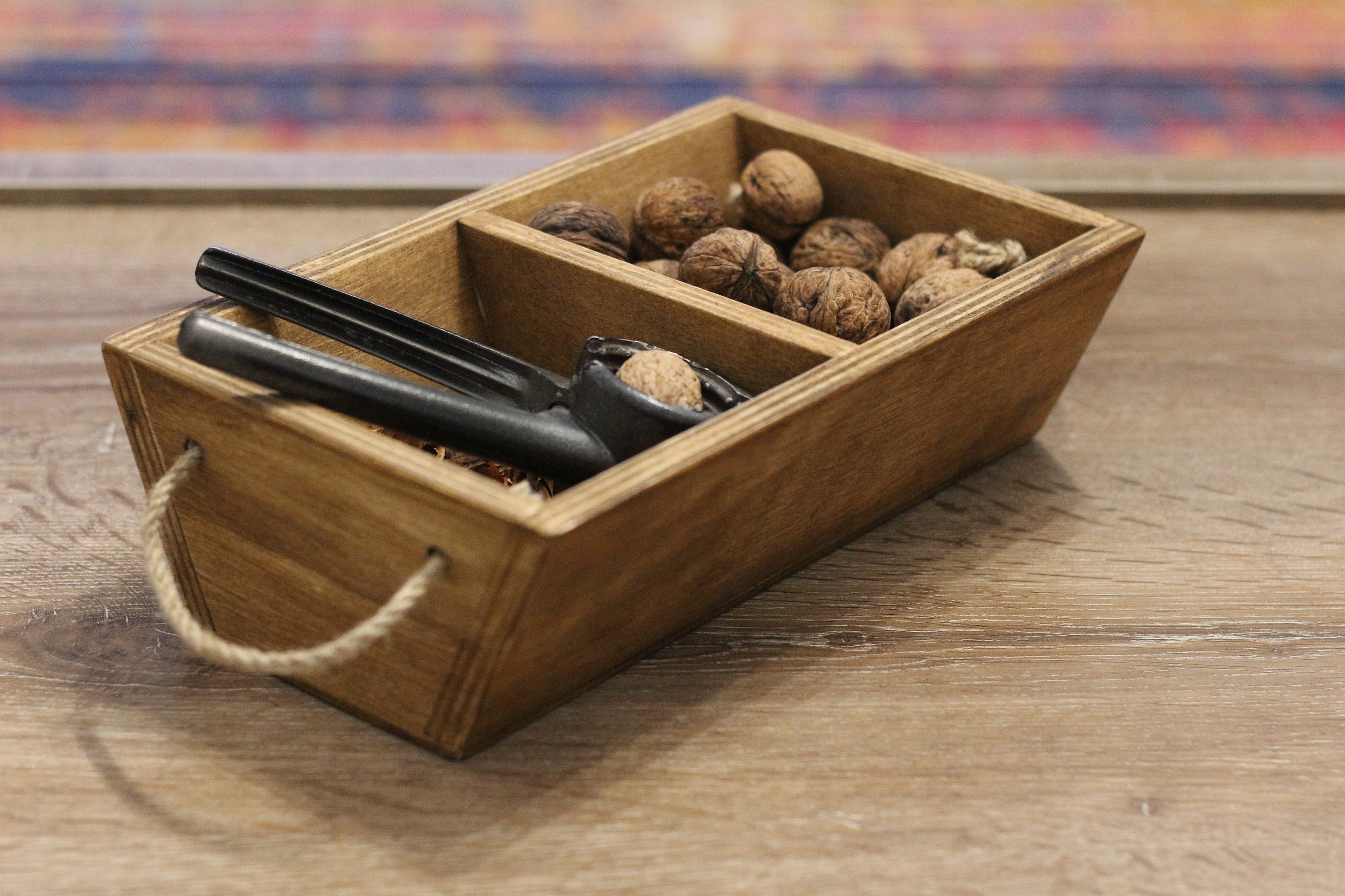 Handmade Wooden Snack Plate Wooden Divided Plate Wooden - Etsy