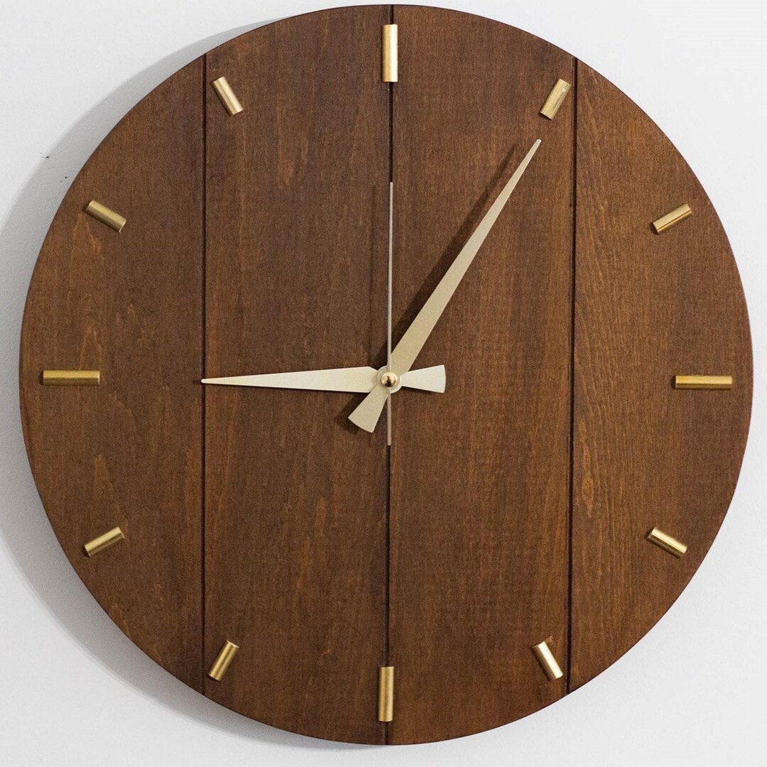 Handcrafted Wooden Wall Clock, Artisan-crafted Home Decor, Timeless ...