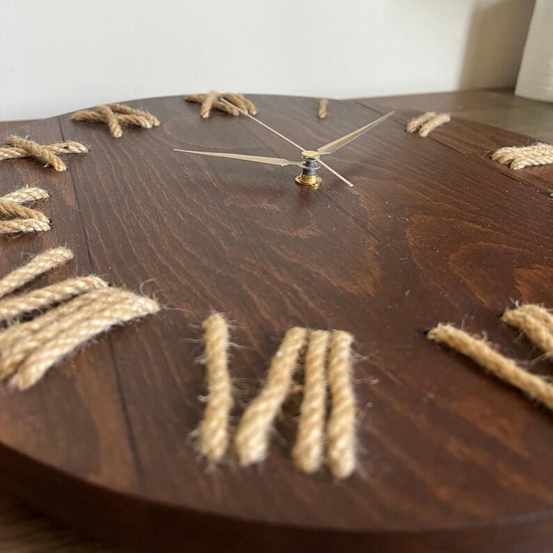 Modern Design Silent Wooden Wall Clock, Minimalist Kitchen Wall Decor ...