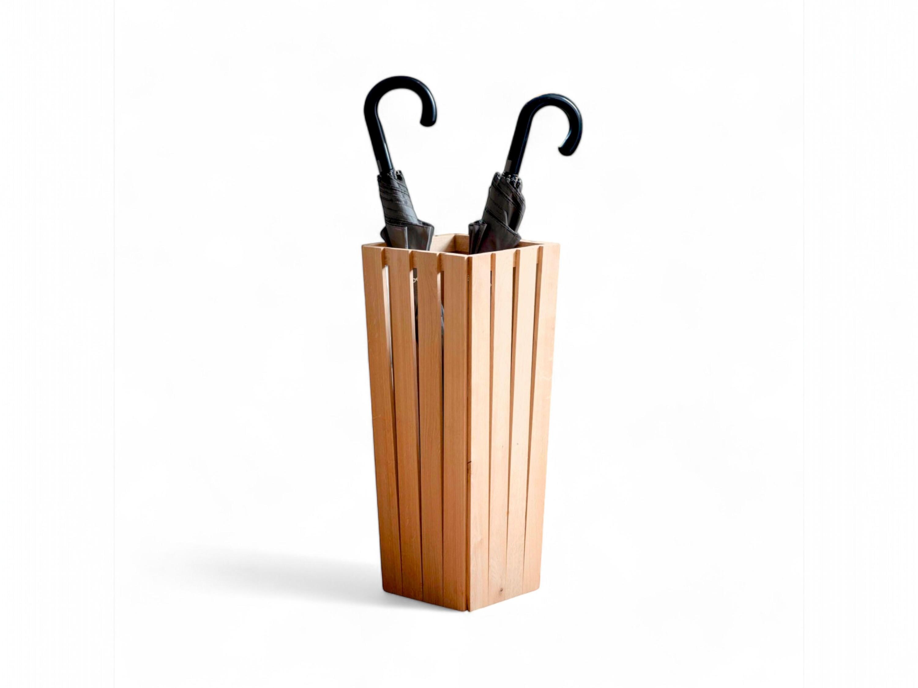 Minimalist Wooden Umbrella Stand - Modern Entryway Umbrella Holder - Etsy