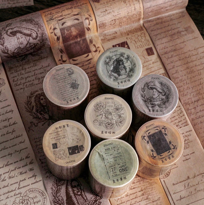 Assorted Vintage European Sticker Roll Decorative Stationery ...