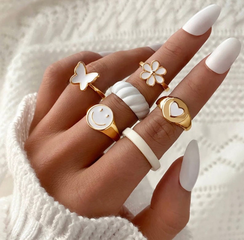 Aesthetic Ring Women - Etsy