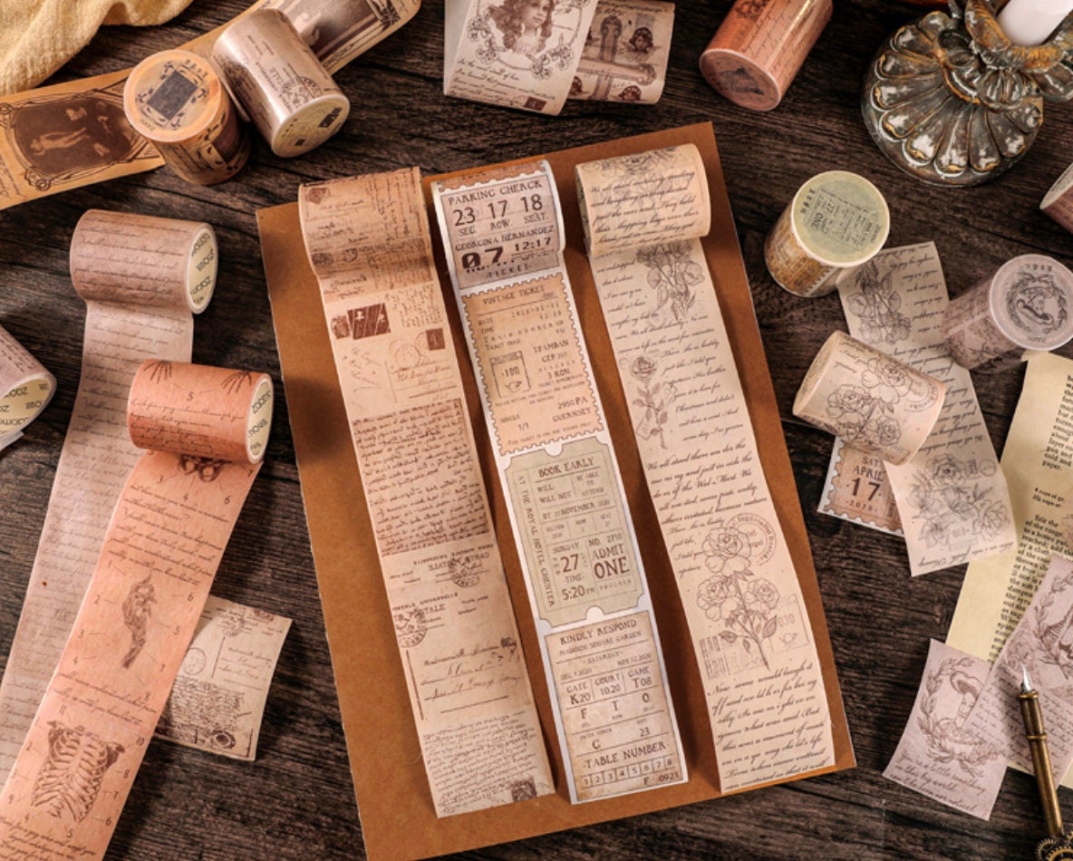 Assorted Vintage European Sticker Roll Decorative Stationery ...